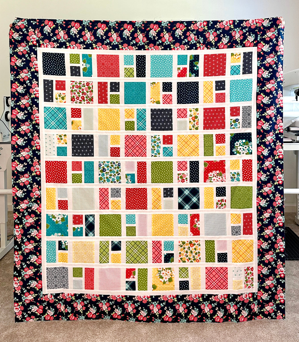 Charming Charlie Throw Size Quilt Top by Sewcial Stitch FREE SHIPPING