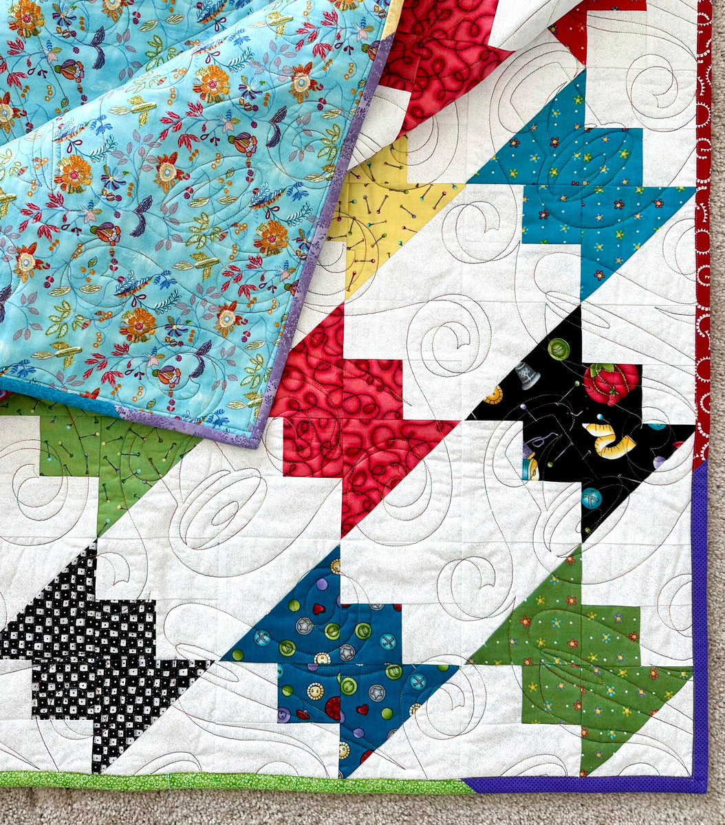 Sewing Themed Finished Quilt 47.5" x 47.5" – Sewcial Stitch